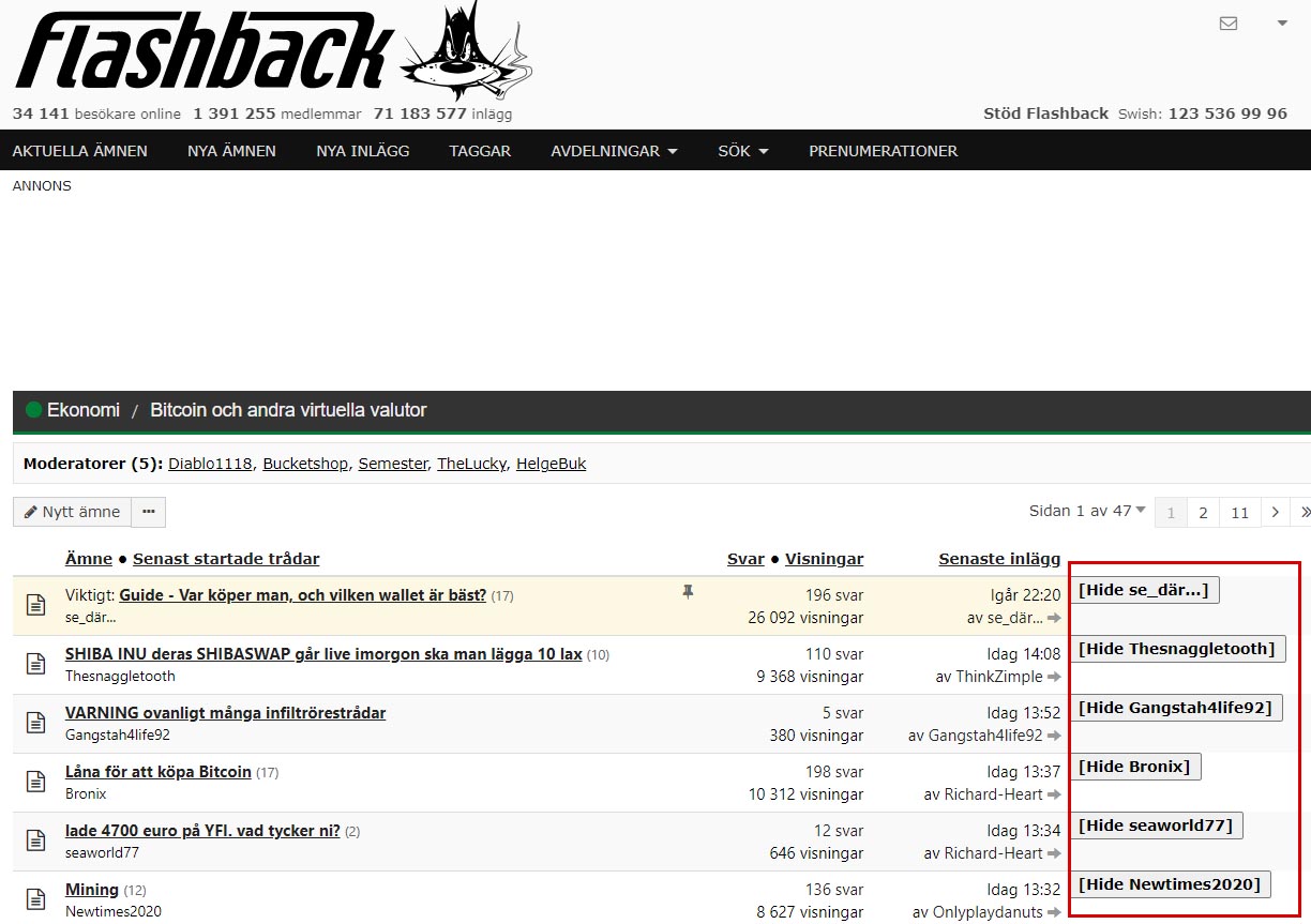 Flashback Hide Source Code