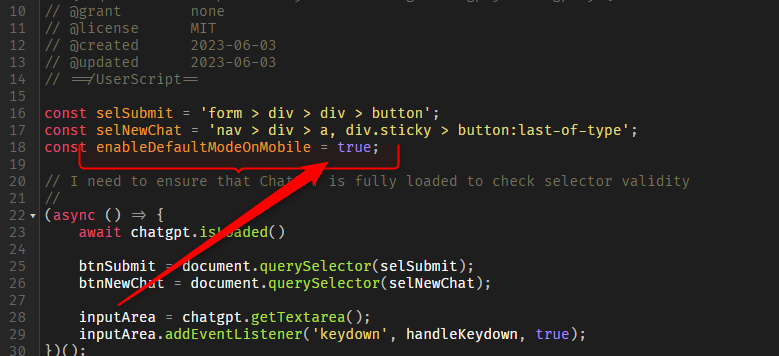 ChatGPT: Fix Enter Key on Small Sizes