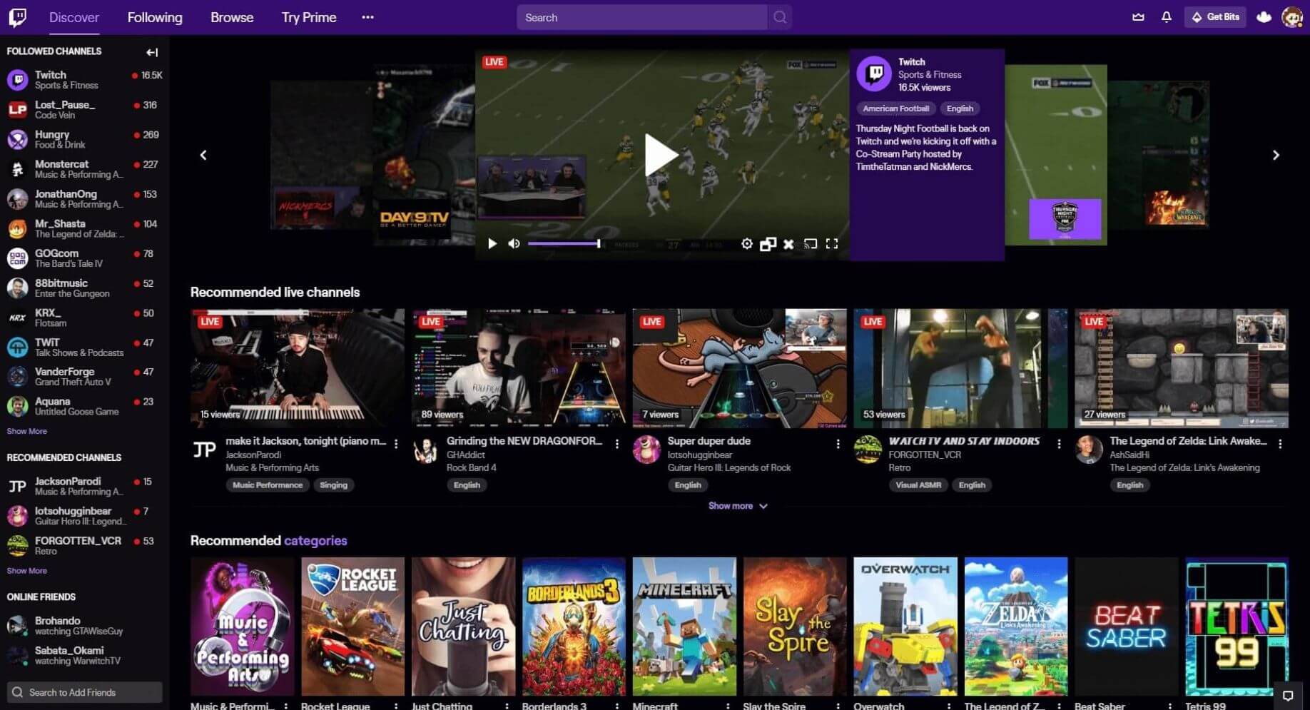 Twitch 2019 Classic Dark Theme