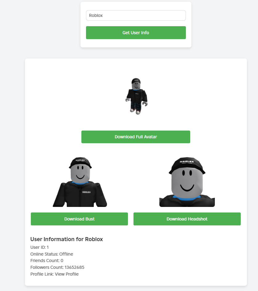Roblox Multi-Feature User Panel.