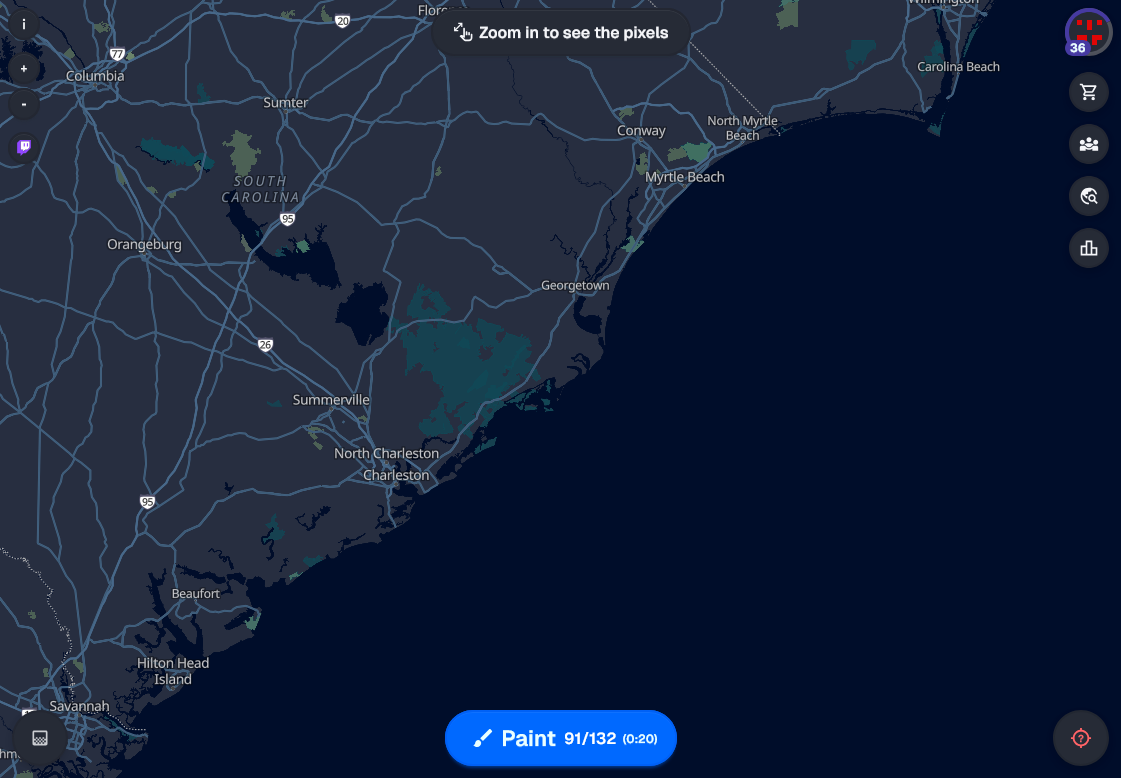 Wplace Dark Mode