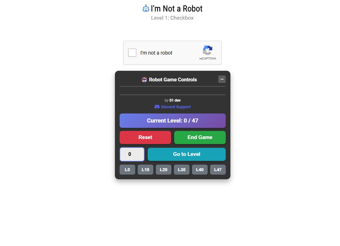 Instantly beat I'm Not a Robot game Neal.fun (Enhanced)