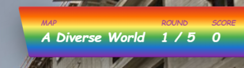 Geoguessr custom status bar and compass